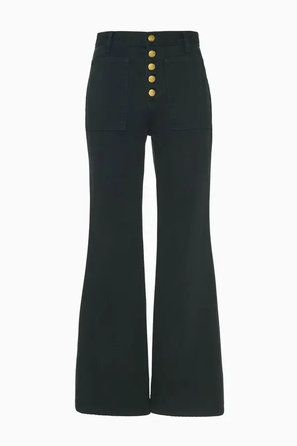 Ulla Johnson The Lou Jean Kick Flare Denim - Hunter