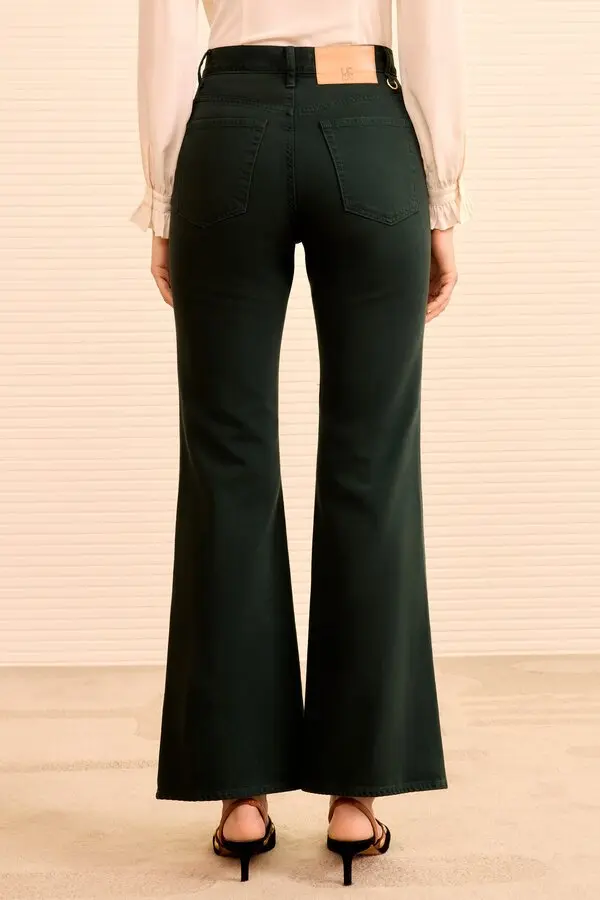 Ulla Johnson The Lou Jean Kick Flare Denim - Hunter