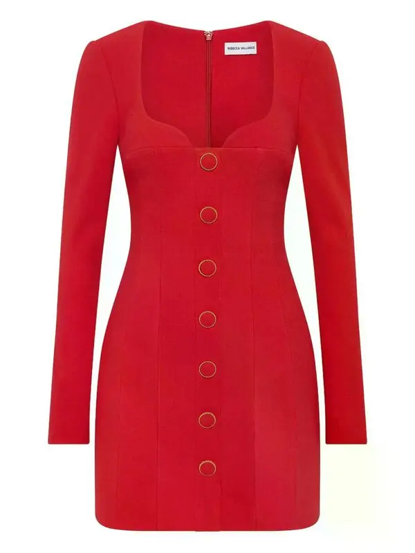 Rebecca Vallance Cameron Button-front Mini Dress