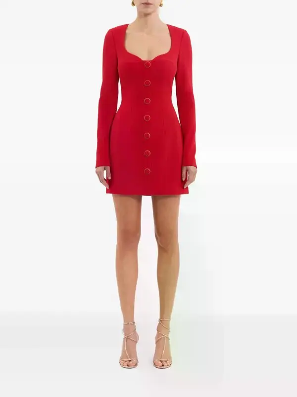 Rebecca Vallance Cameron Button-front Mini Dress