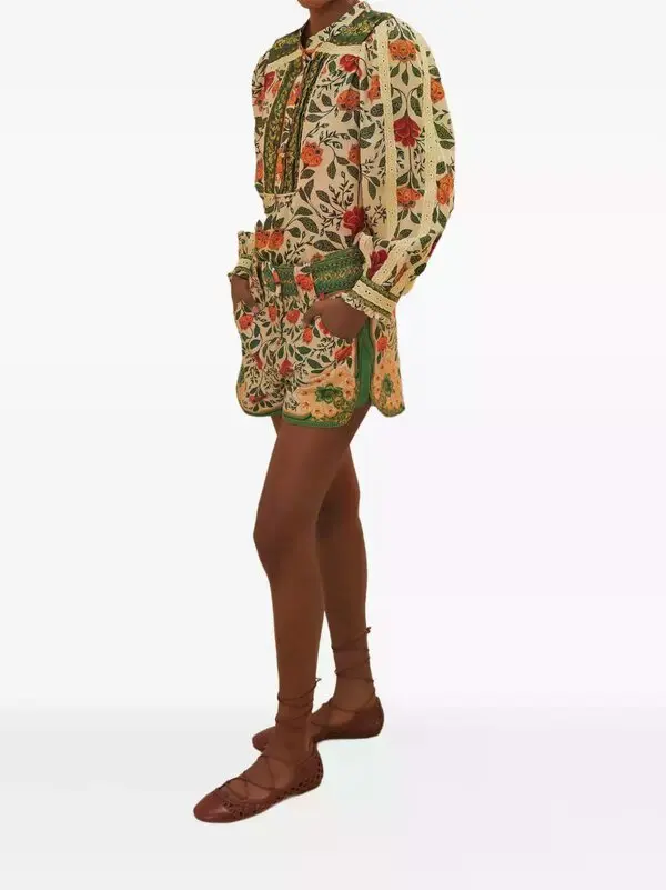 Farm Rio Floral-print Shorts