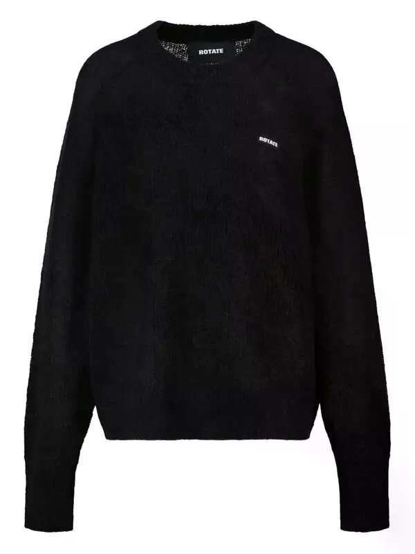 ROTATE BY BIRGER CHRISTENSEN Crew-neck Sweater With Logo Detail