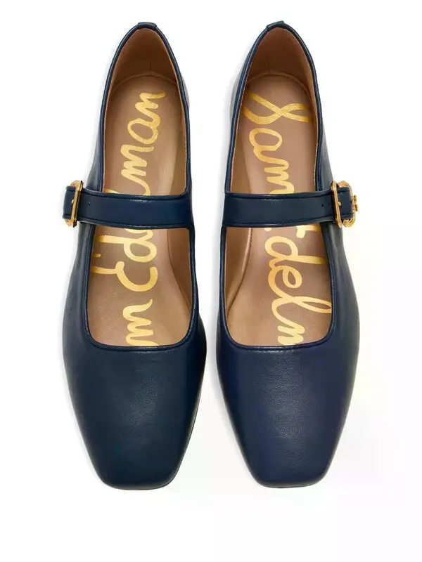Sam Edelman Buckle-strap Ballerina Flats - Blue