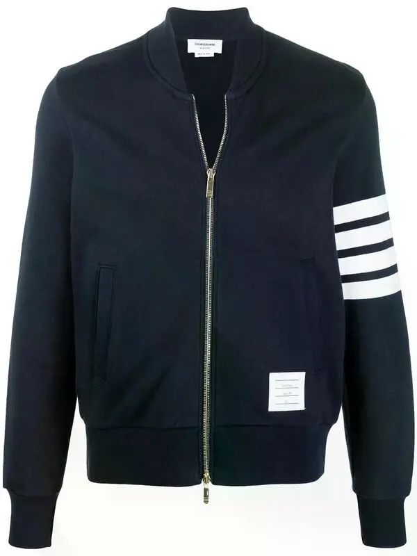 Thom Browne 4-bar Stripe Zip-up Sweatshirt