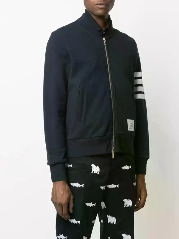 Thom Browne 4-bar Stripe Zip-up Sweatshirt