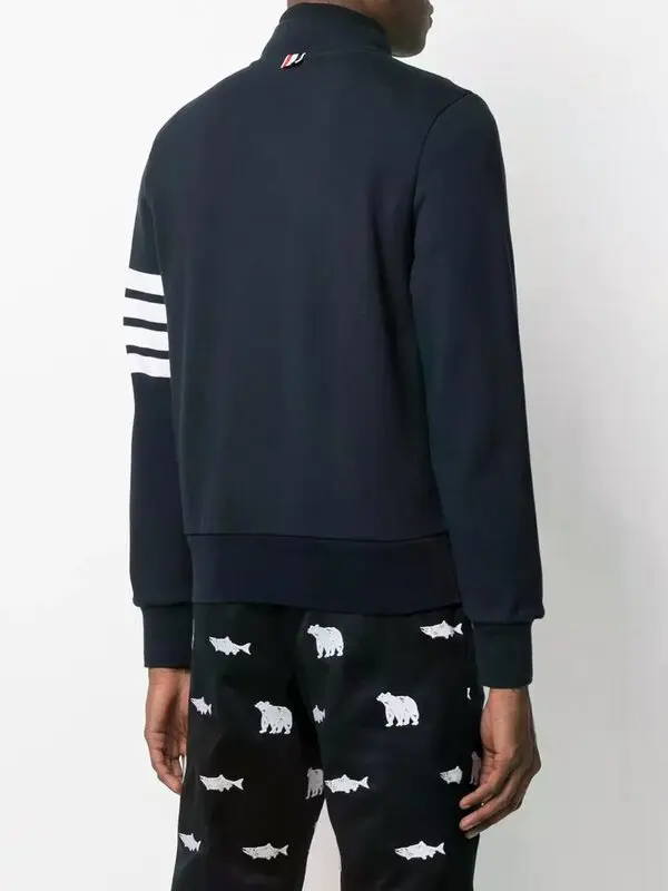 Thom Browne 4-bar Stripe Zip-up Sweatshirt