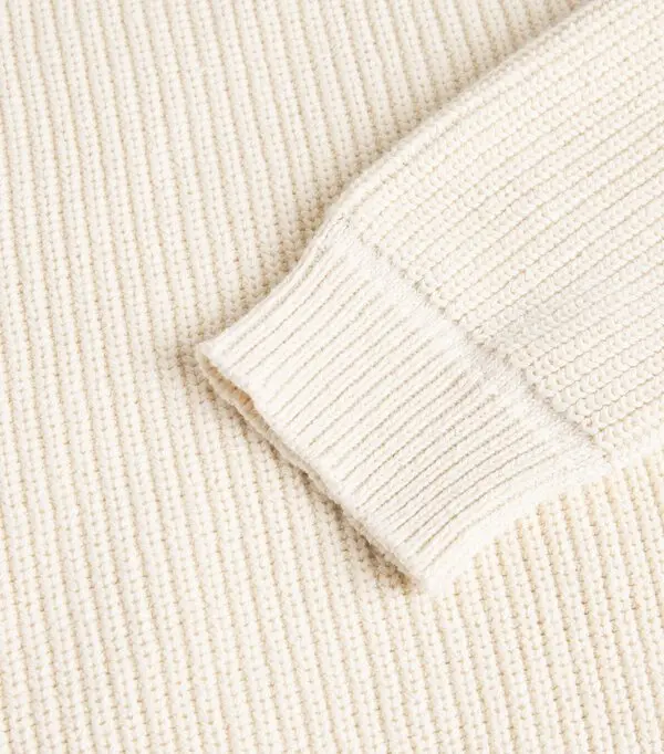 Stone Island Recycled Cotton Crew-neck Sweater - Ivory