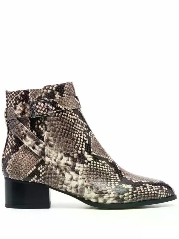 Michael Kors Python Print Ankle Boots