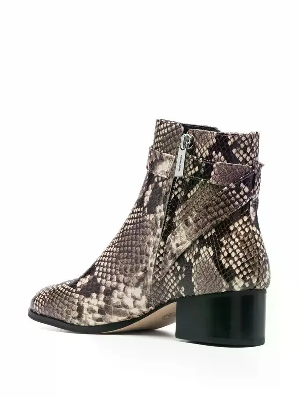 Michael Kors Python Print Ankle Boots