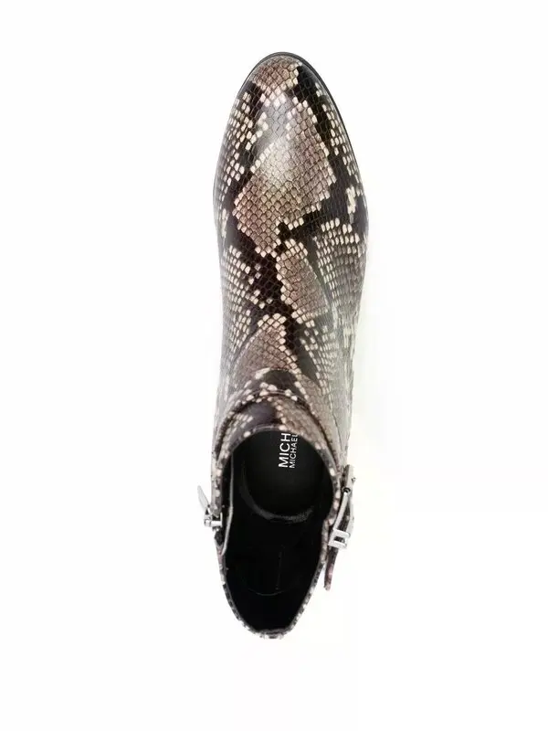 Michael Kors Python Print Ankle Boots