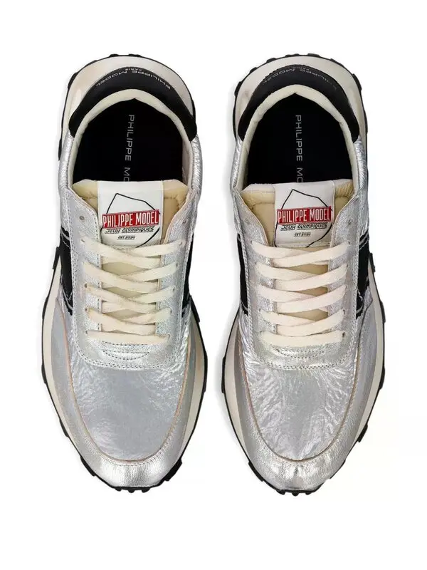 Philippe Model Tour Metallic Leather Sneakers