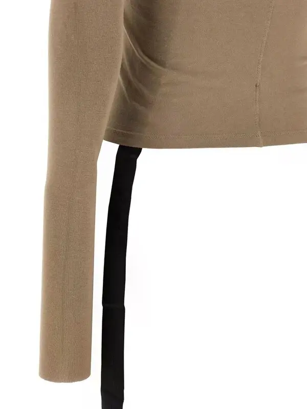 Rick Owens Asymmetric One-shoulder Long-sleeve T-shirt