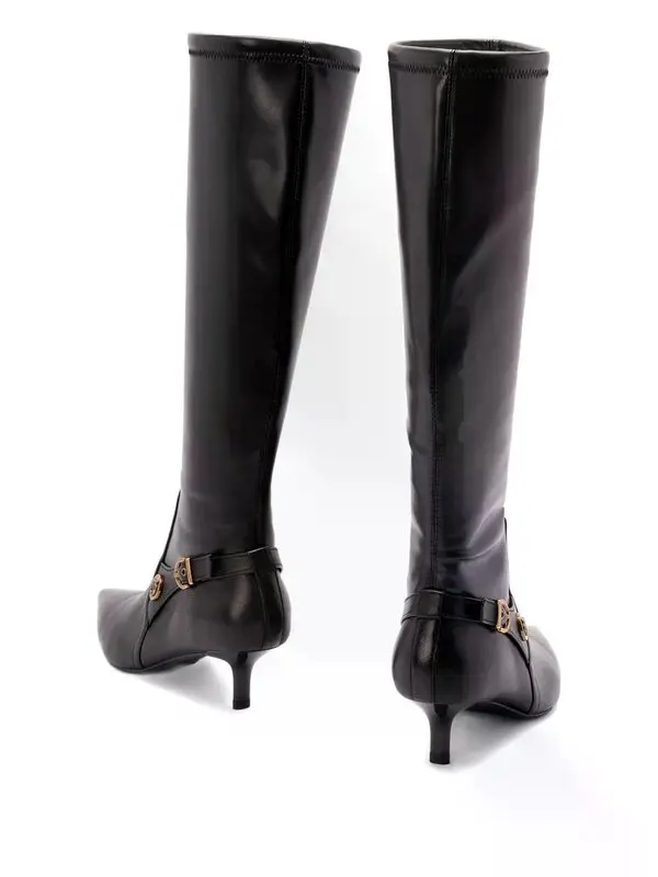 Pinko Buckle-detail Pointed-toe High Boots
