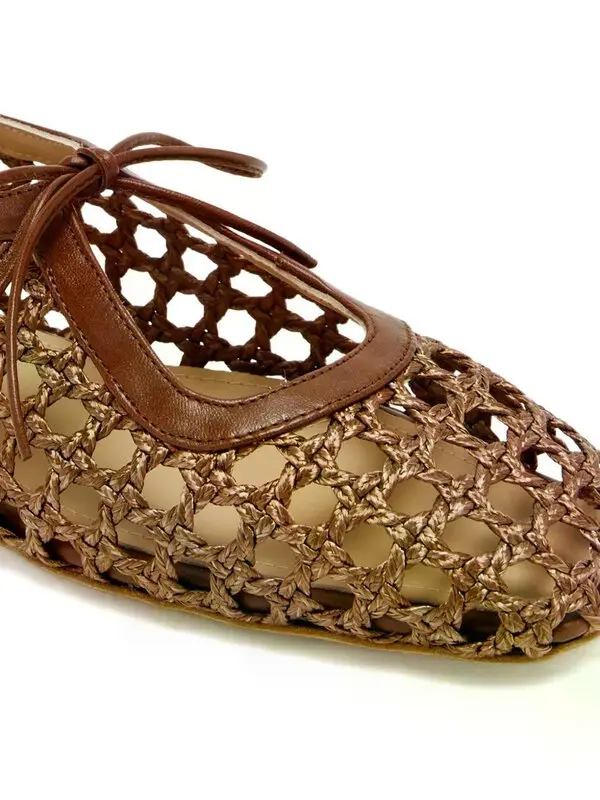 ANDREA GOMEZ Amelia Woven Ballet Flats