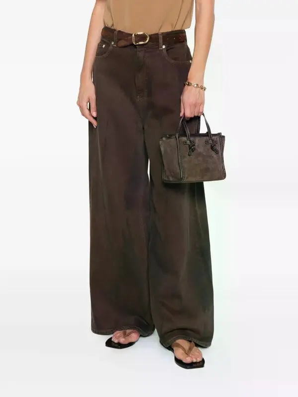 GIANNI CHIARINI Mini Miss Marcella Suede Knotted Bag