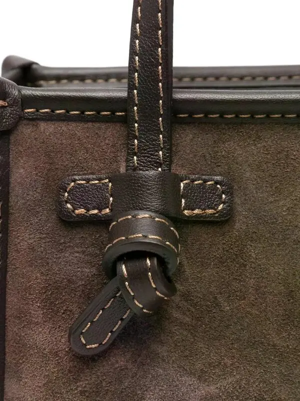GIANNI CHIARINI Mini Miss Marcella Suede Knotted Bag