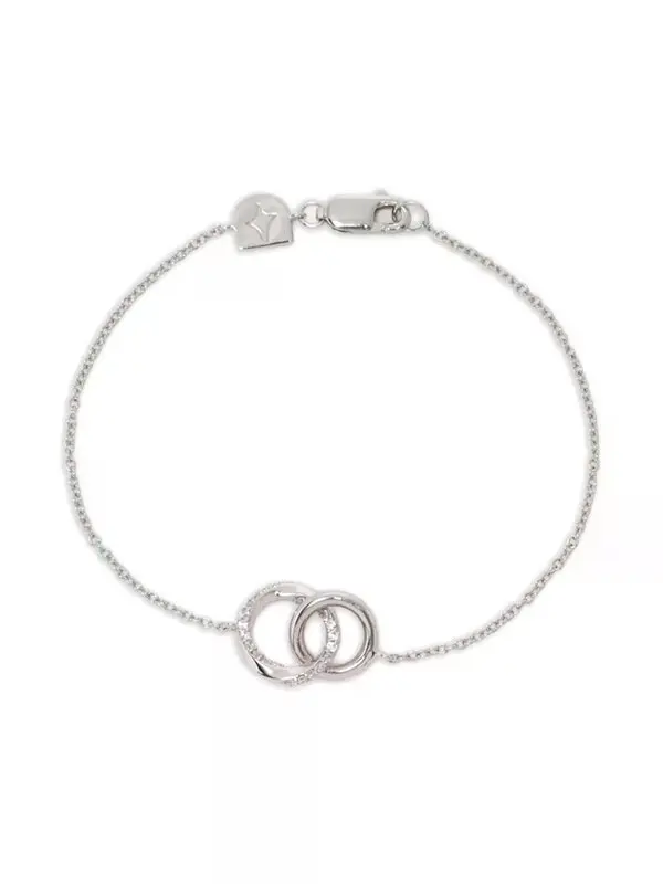 ASTRID & MIYU Orbit Crystal Bracelet - Silver