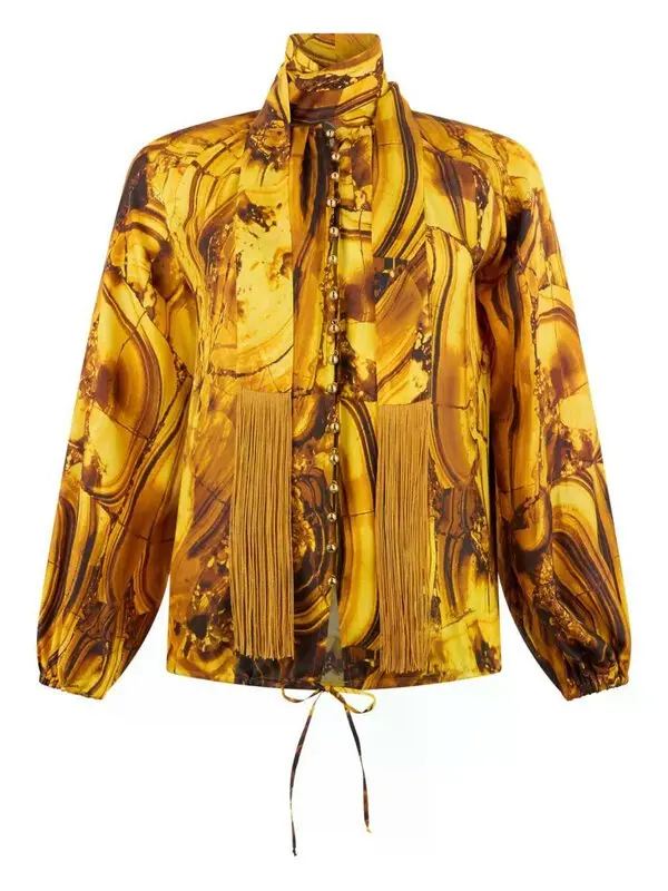 Roberto Cavalli Scarf-detail Blouse