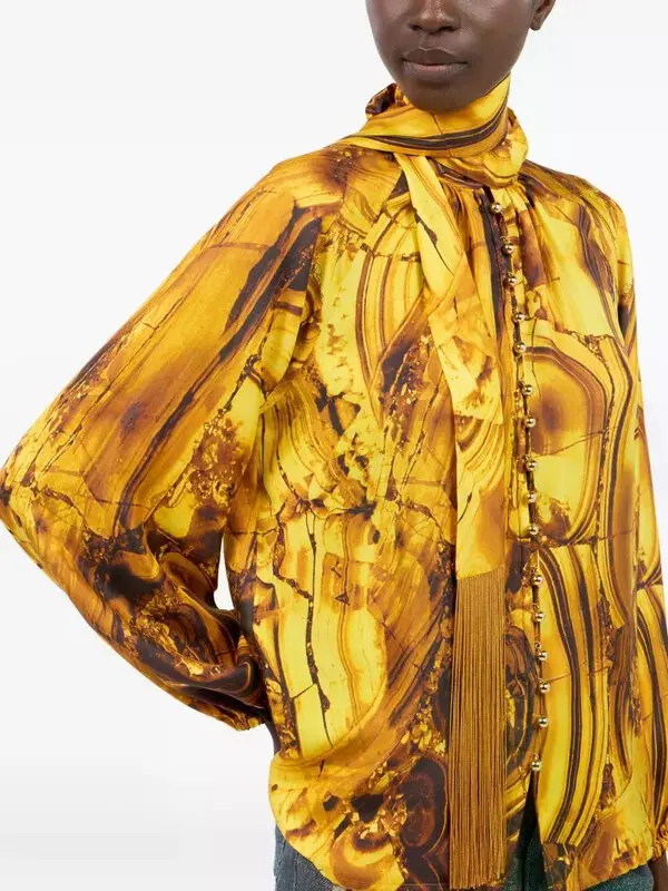 Roberto Cavalli Scarf-detail Blouse