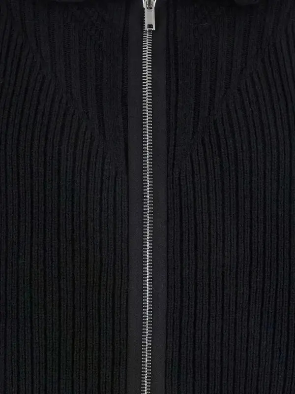 Rick Owens Ribbed Zip-front Hoodie - Black