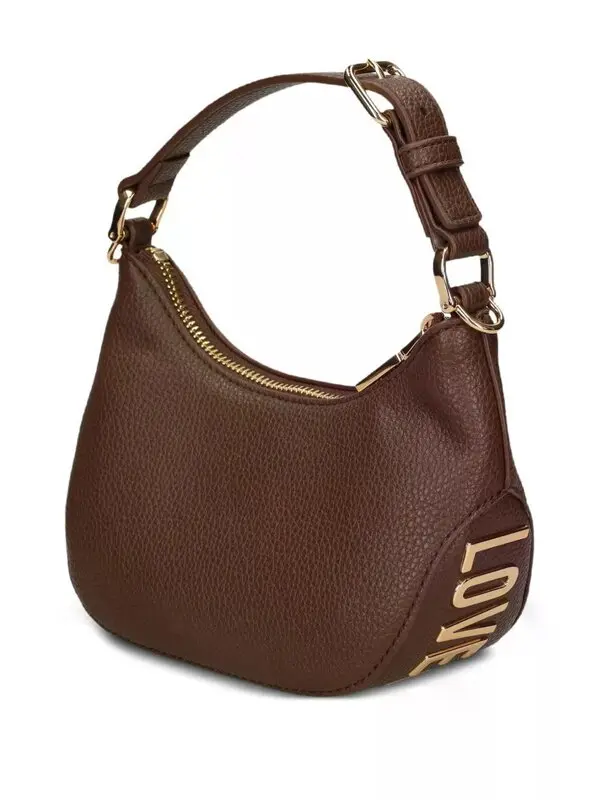 Moschino Logo Detail Shoulder Bag - Brown