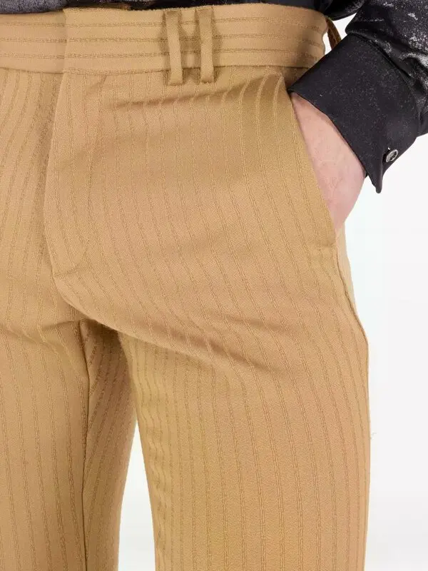 Roberto Cavalli Striped Virgin Wool Trousers