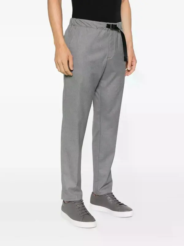 WHITE SAND Drawstring-waist Trousers - Grey