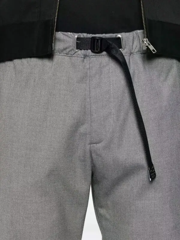 WHITE SAND Drawstring-waist Trousers - Grey