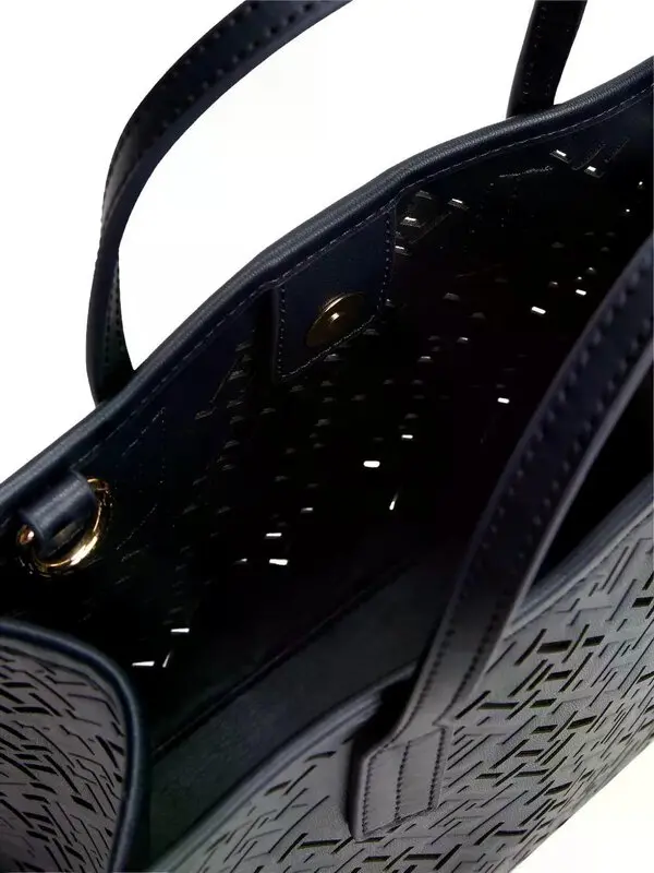 Tommy Hilfiger Monogram Cut-out Tote