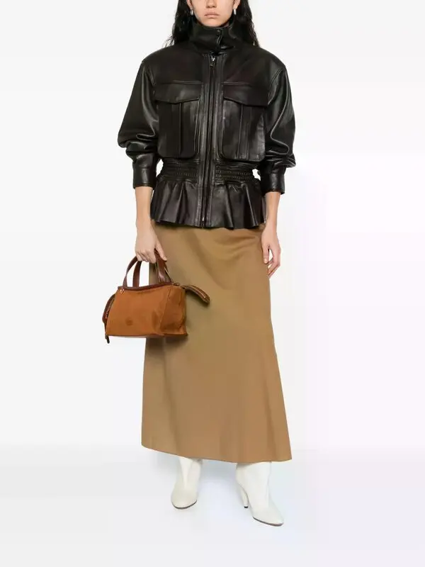 Alberta Ferretti High-waisted Midi Skirt