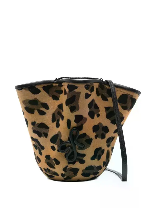 Ruslan Baginskiy Leopard-print Bucket Bag - Brown