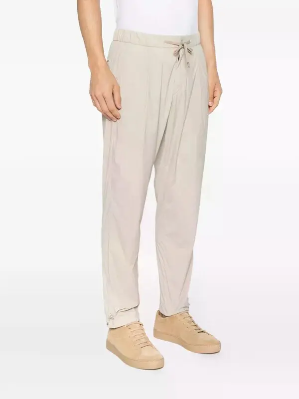Herno Drawstring Pleated Trousers - Neutrals