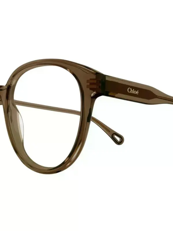 Chloé Round-frame Glasses - Brown