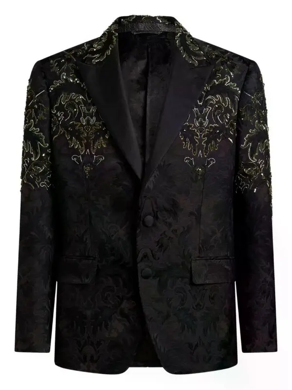 Etro Floral-embroidered Single-breasted Blazer
