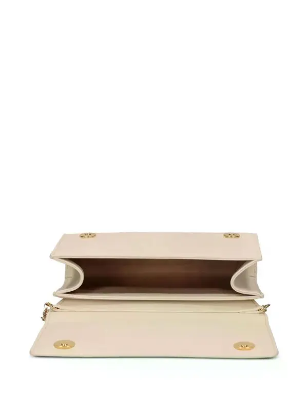 Moschino Logo-plaque Crossbody Bag - Neutrals
