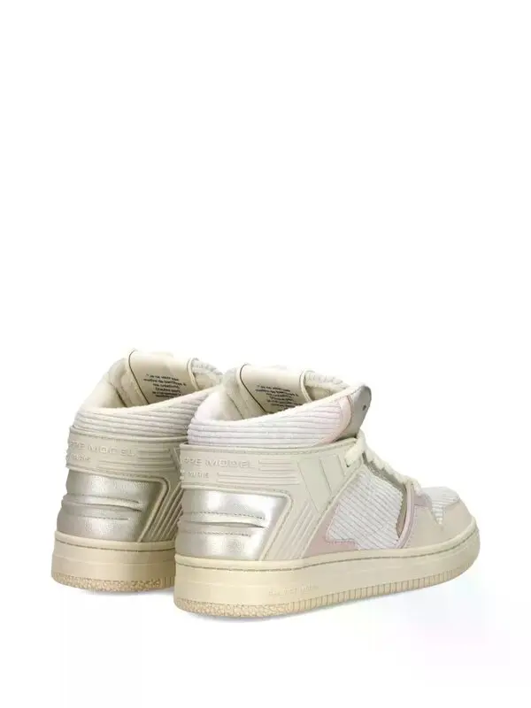 Philippe Model High-top Textured Sneakers