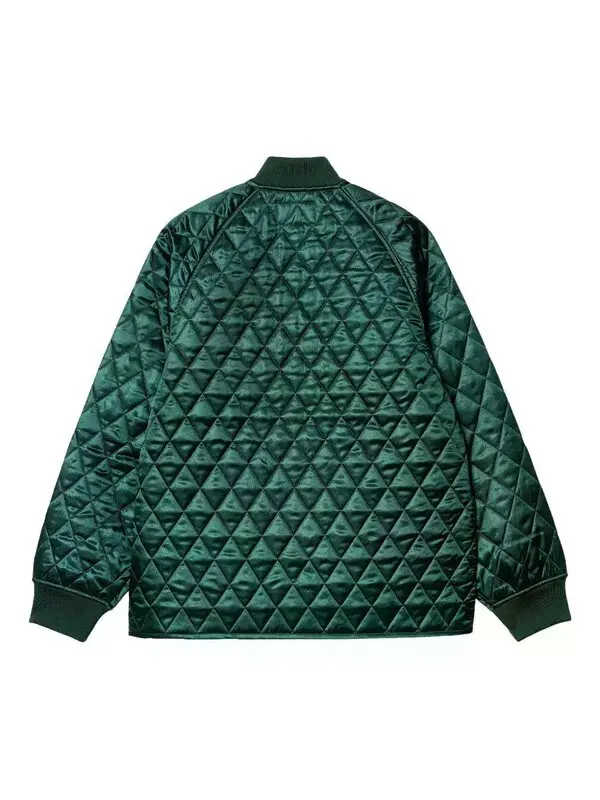 Carhartt Work In Progress Alumni Liner Quilted Bomber Jacket - Green