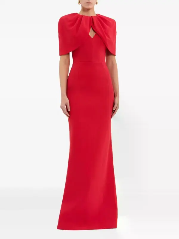 Rebecca Vallance Cameron Cape Gown - Red
