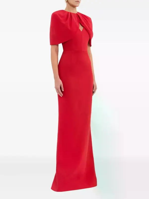 Rebecca Vallance Cameron Cape Gown - Red