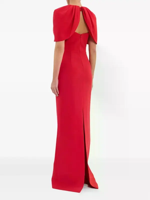 Rebecca Vallance Cameron Cape Gown - Red