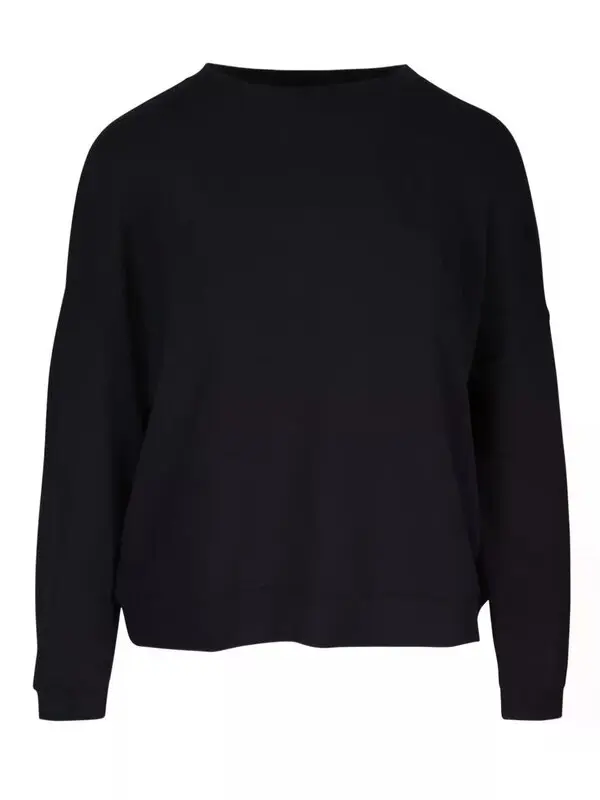 Majestic Filatures Long-sleeves Crew-neck Sweatshirt - Black