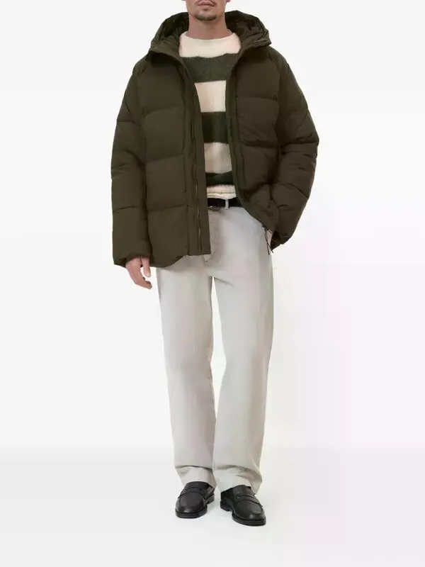 Closed Puffer Jacket - Green