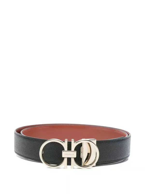 FERRAGAMO Gancini Belt - Black