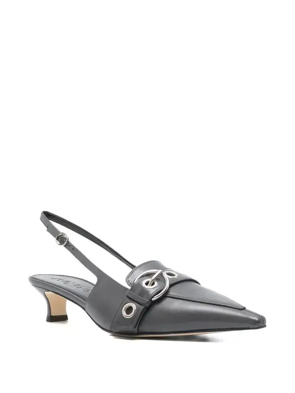 AeydĒ 35mm Davina Slingback Pumps - Grey