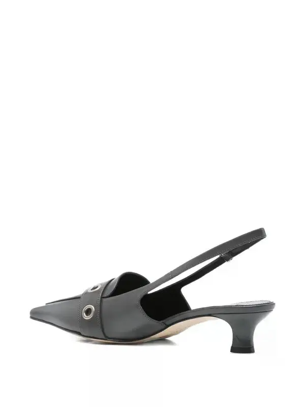 AeydĒ 35mm Davina Slingback Pumps - Grey