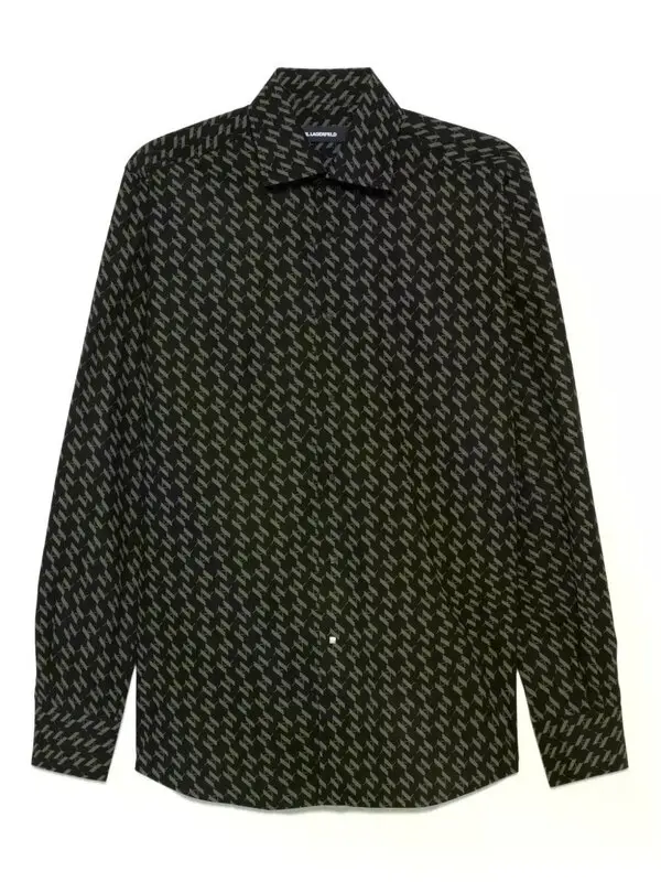 Karl Lagerfeld Patterned Cotton Shirt