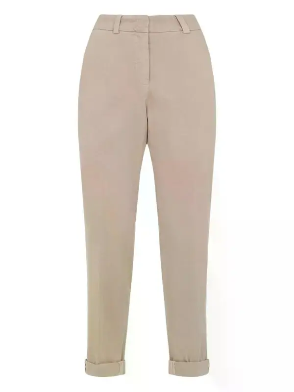 Peserico Cuffed Cotton Trousers