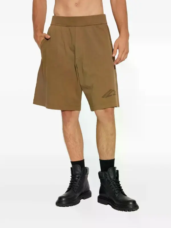 Dsquared2 Logo-print Cotton Shorts - Brown