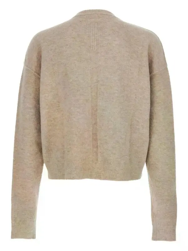 Rick Owens V-neck Long Sleeve Sweater - Neutrals