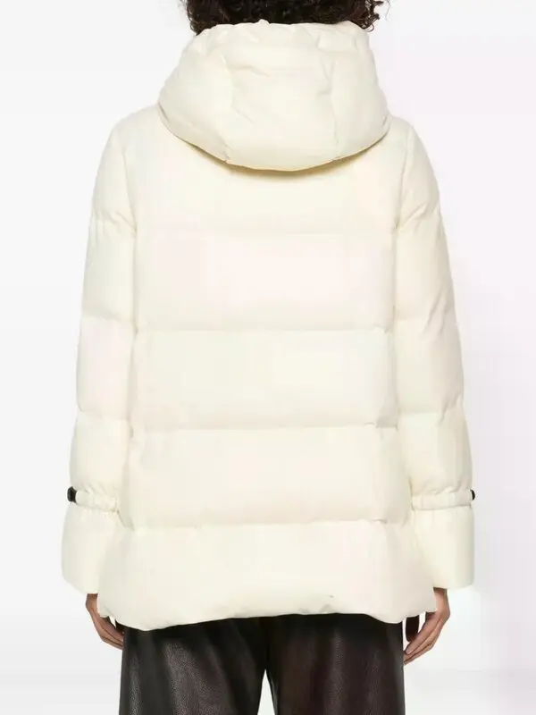 Herno Hooded Quilted Jacket - Neutrals